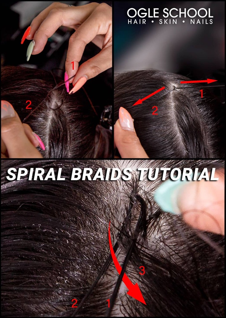 Tutorial: Demystify the Spiral Braids Look | Ogle School