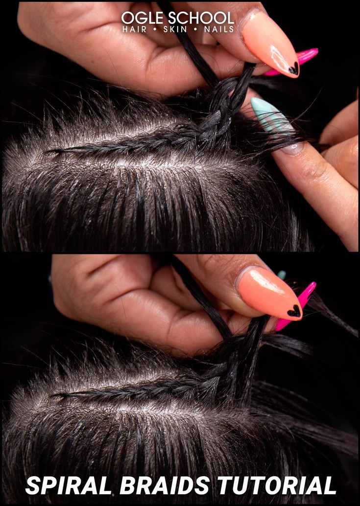 Tutorial: Demystify the Spiral Braids Look | Ogle School
