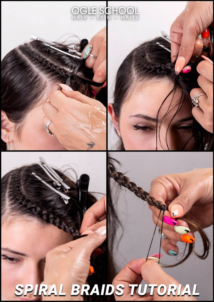 Tutorial: Demystify the Spiral Braids Look | Ogle School