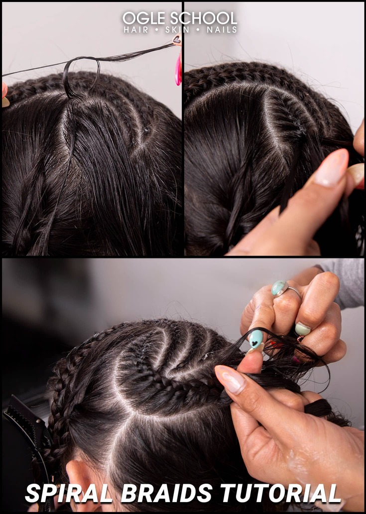 Tutorial: Demystify the Spiral Braids Look | Ogle School