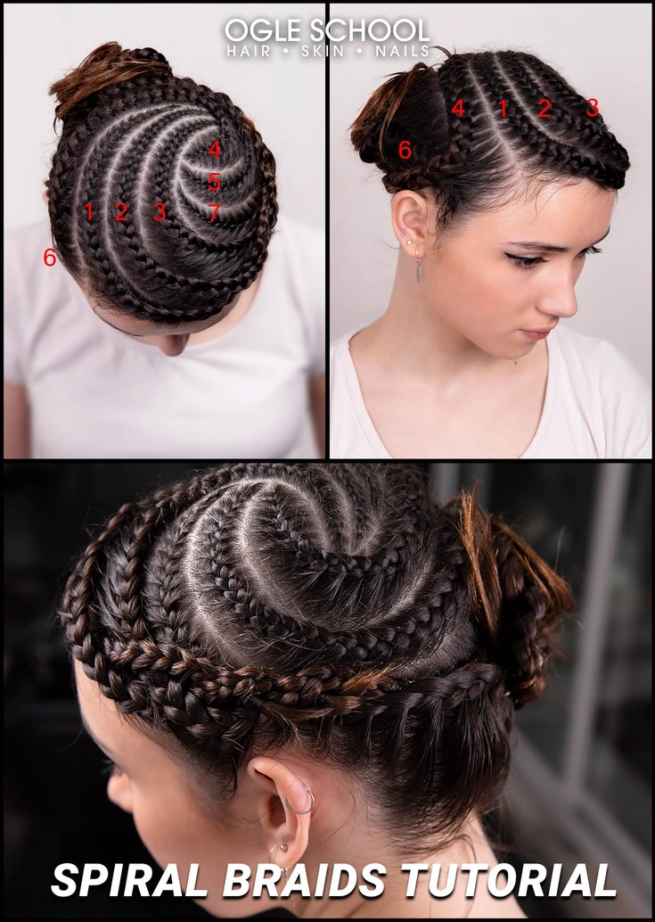 Tutorial Demystify The Spiral Braids Look Ogle School